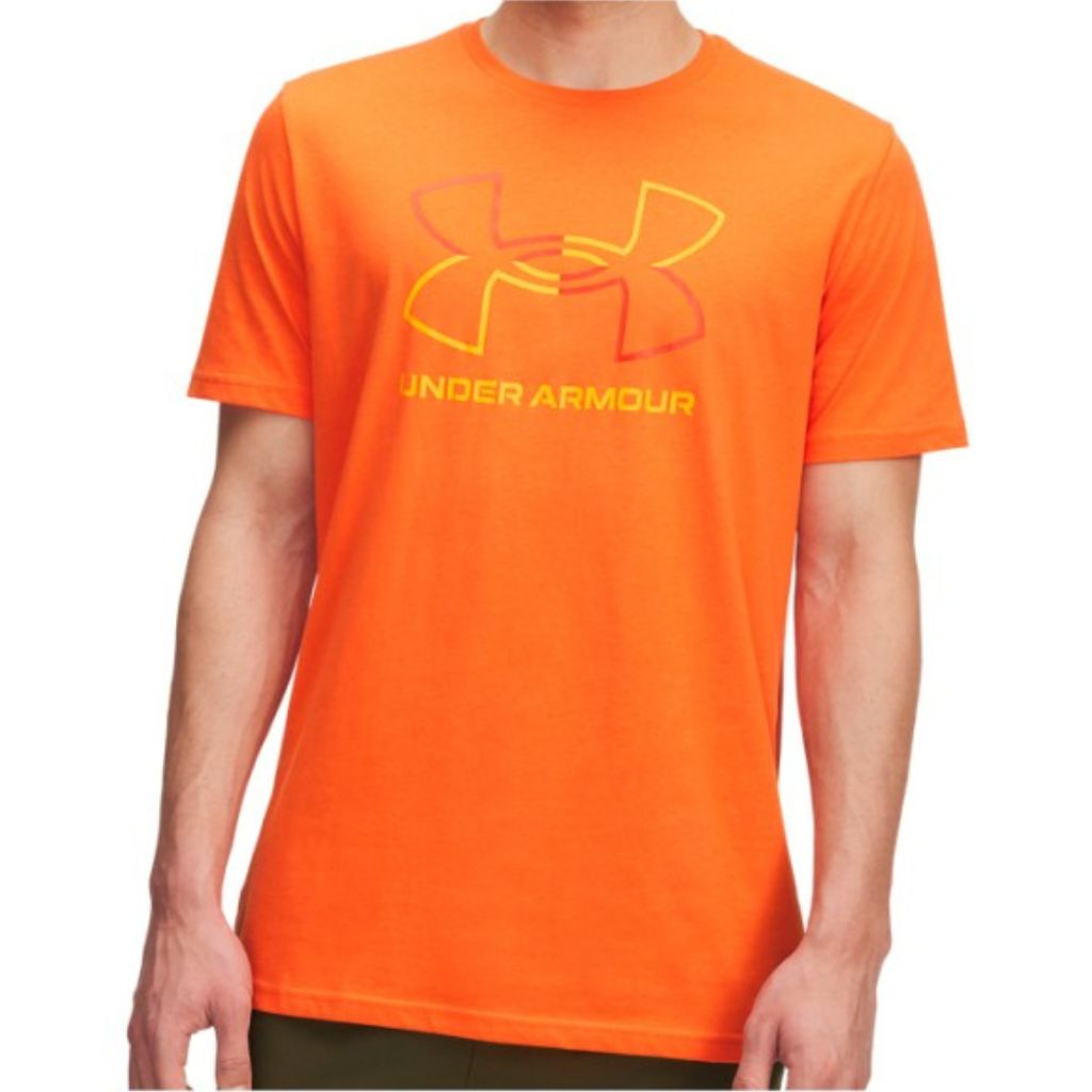 UA T-SHIRT MEN GL FOUNDATION UPDATE ORANGE