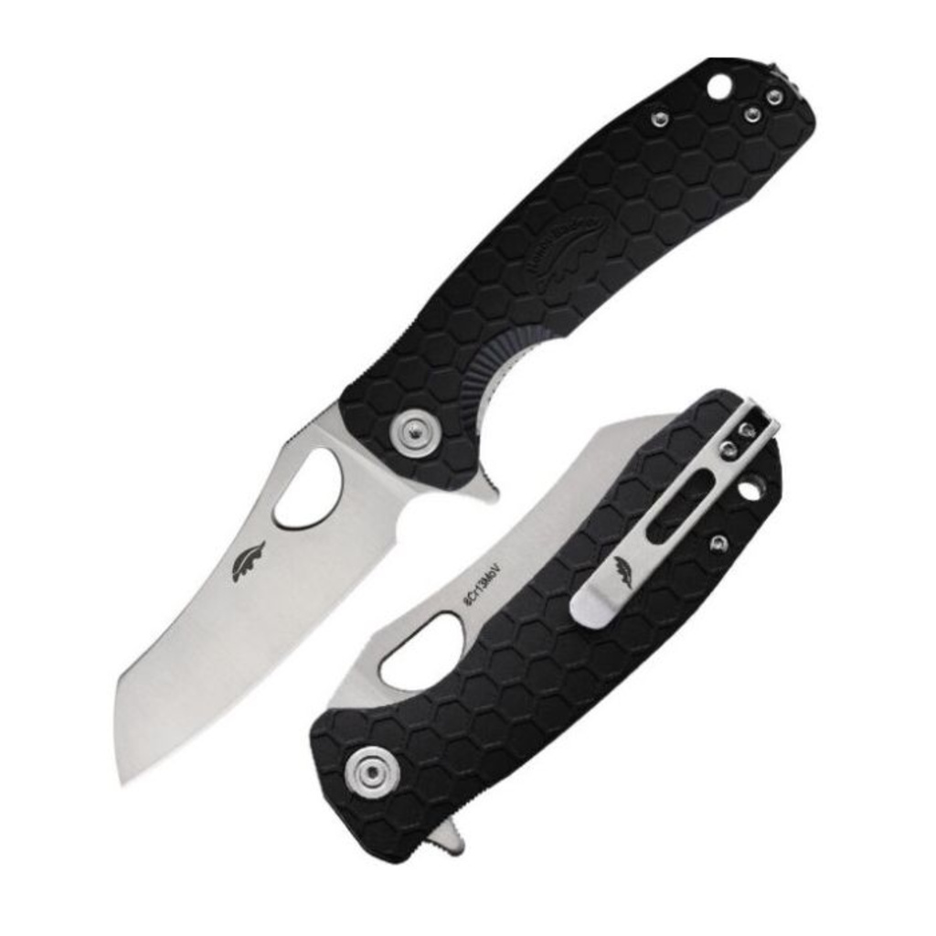 KNIFE HONEY BADGER WHARN CLEVER MED BLACK