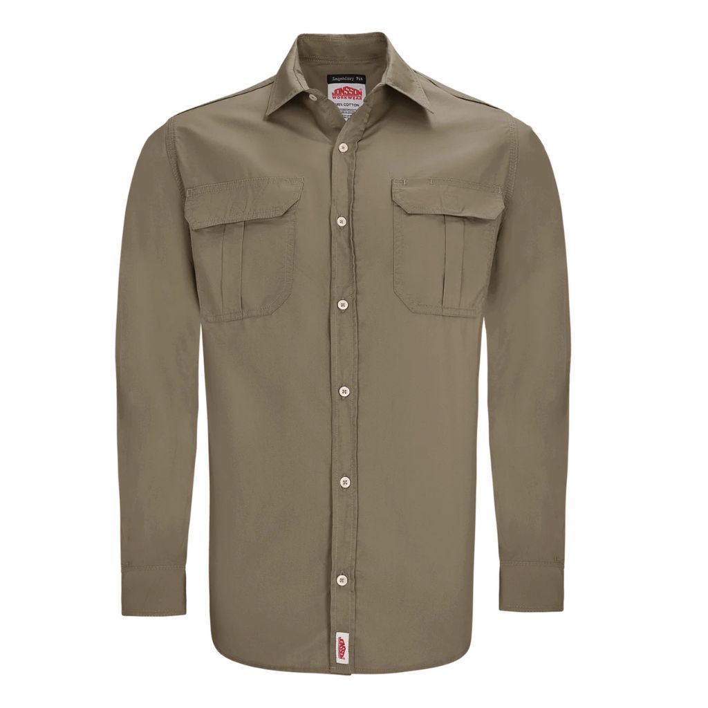 JONSSON LONG SLEEVE SHIRT LEGENDARY MEN KHAKI